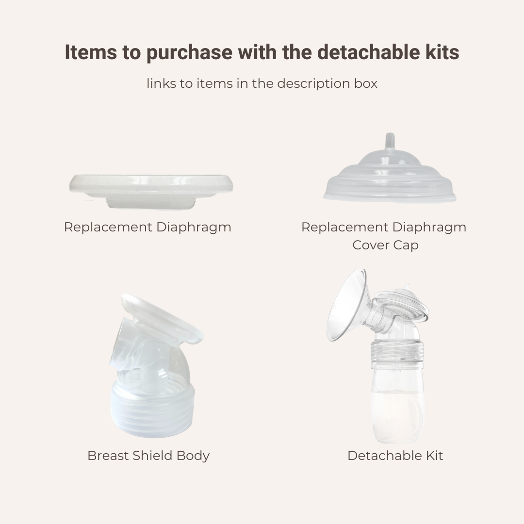 Replacement Diaphragm Cover Caps for Detachable Breast Shield Kits ...